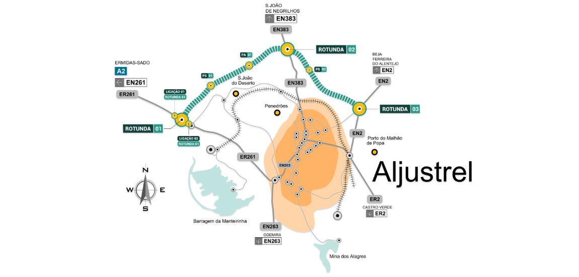 Variante a Aljustrel | Infraestruturas de Portugal
